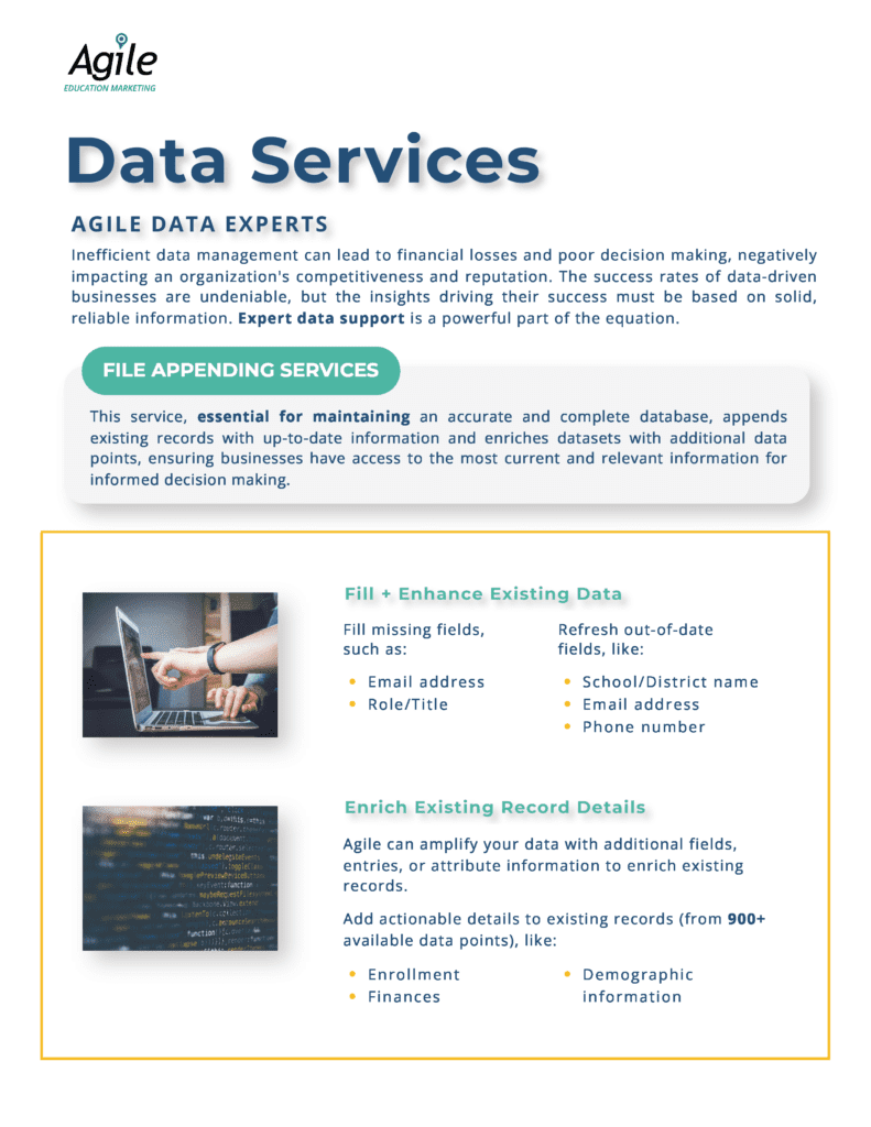 Education Data Services | Agile Education Marketing