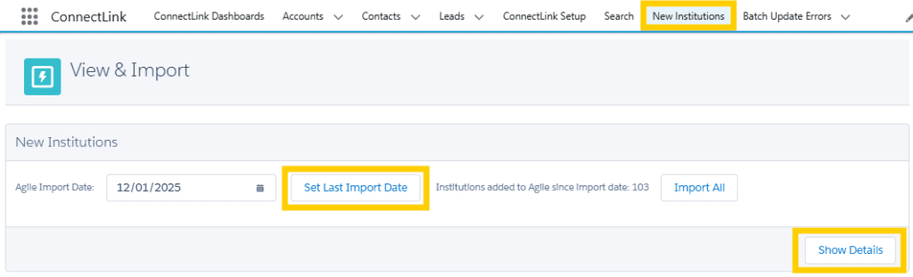 Importing Accounts | Agile Education Marketing