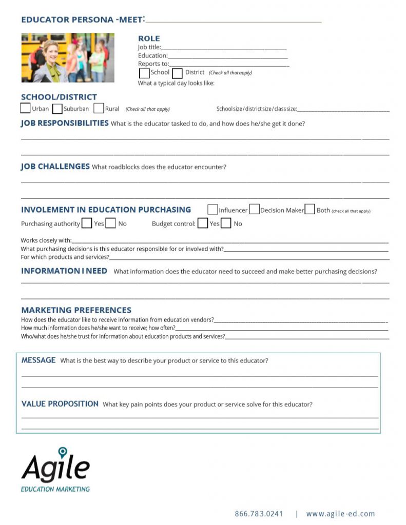 Persona Worksheet Buyer Persona Worksheet Managing Strategic